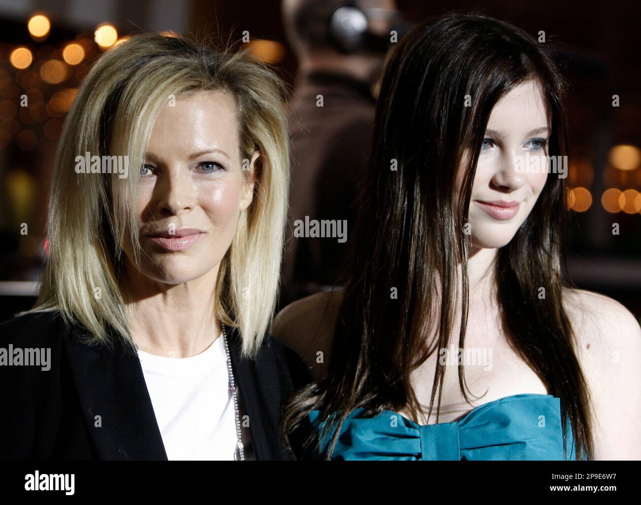 Actress Kim Basinger, left, and her daughter, Ireland Baldwin, arrive ...