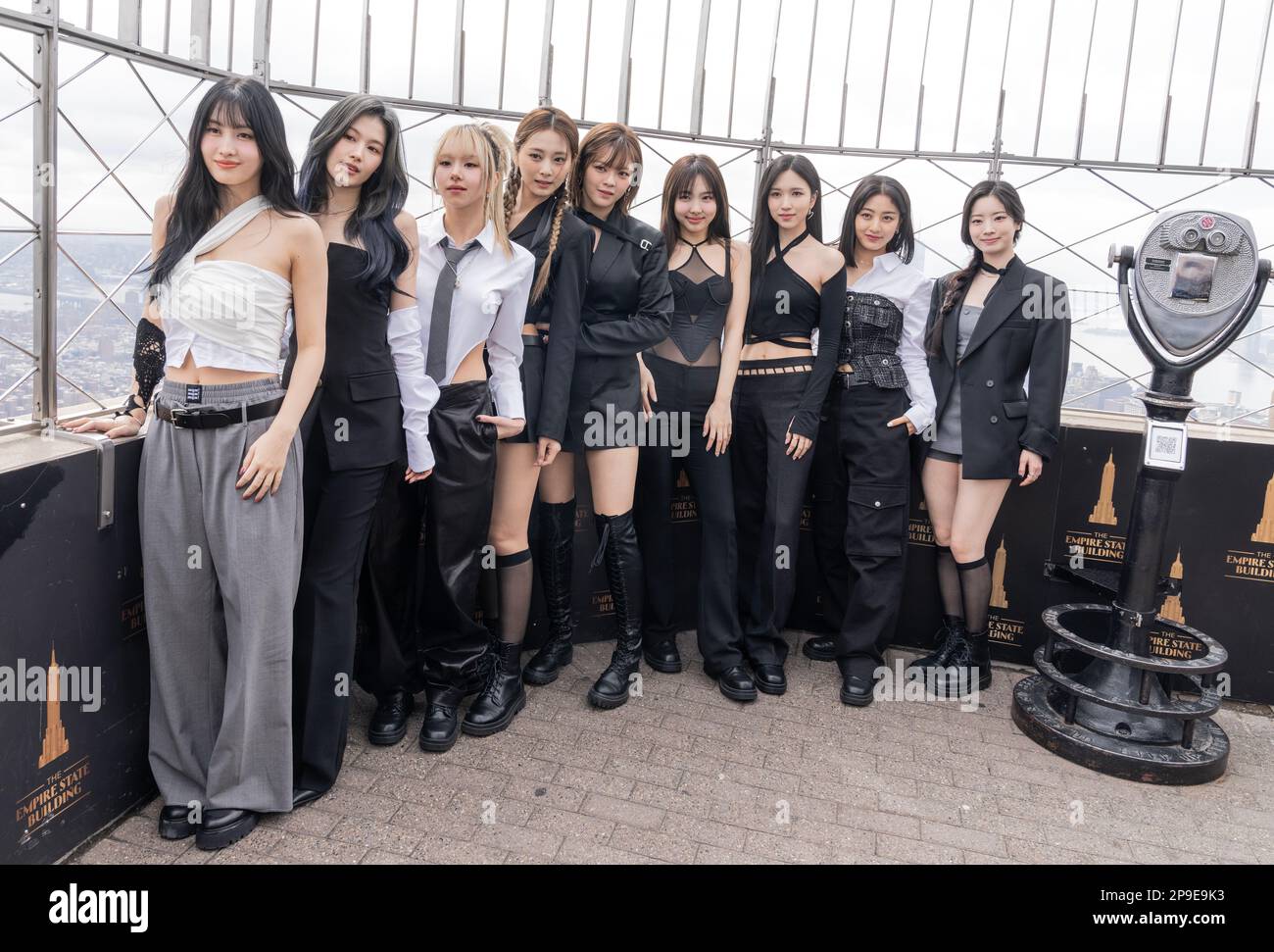 TWYCE members Momo, Sana, Chaeyoung, Tzuyu, Jeongyeon, Nayeon, Mina, Jihyo, Dahyun attend ...