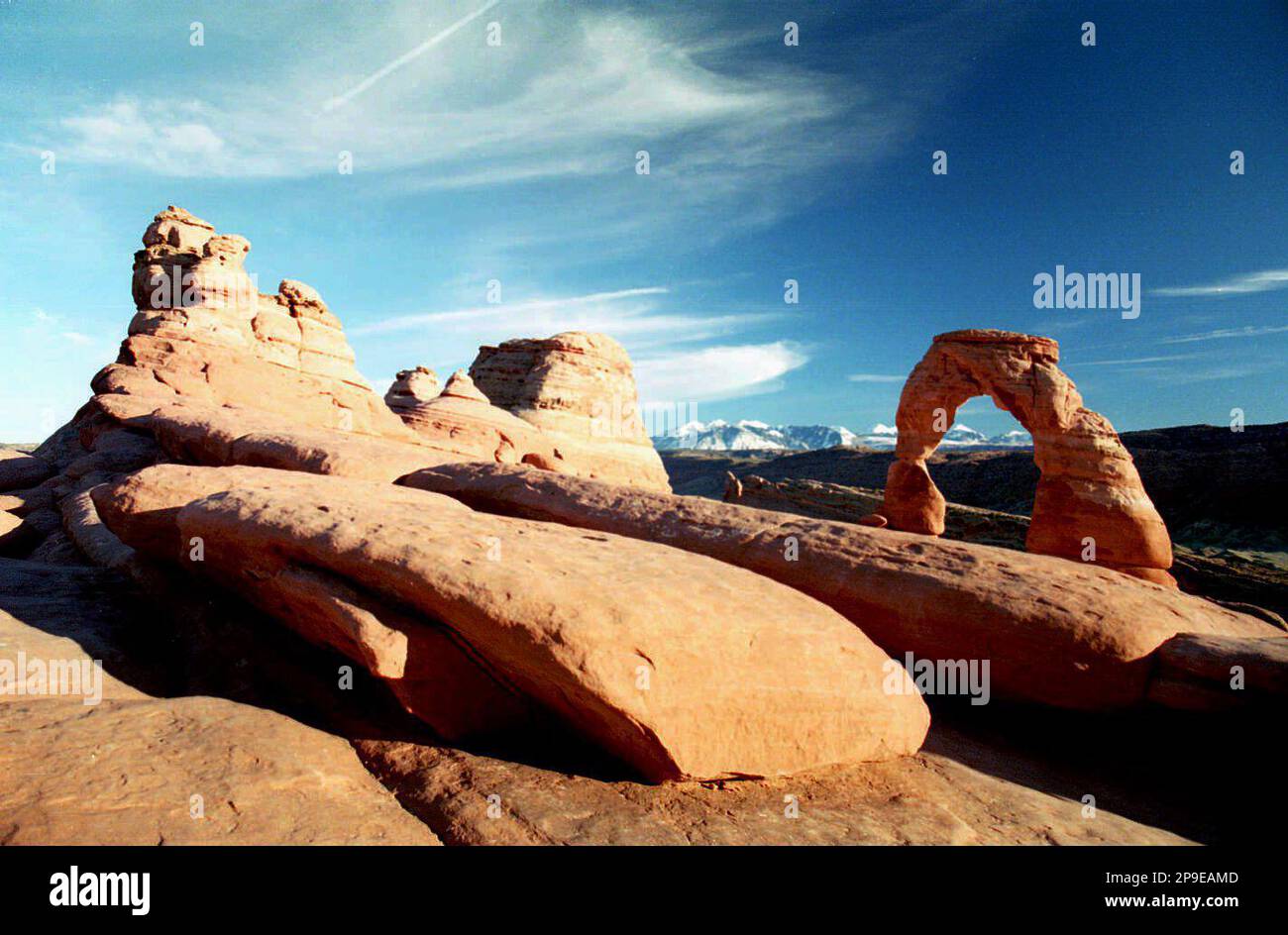 ** FILE ** This Feb. 28, 1997 file photo shows Delicate Arch in Arches ...