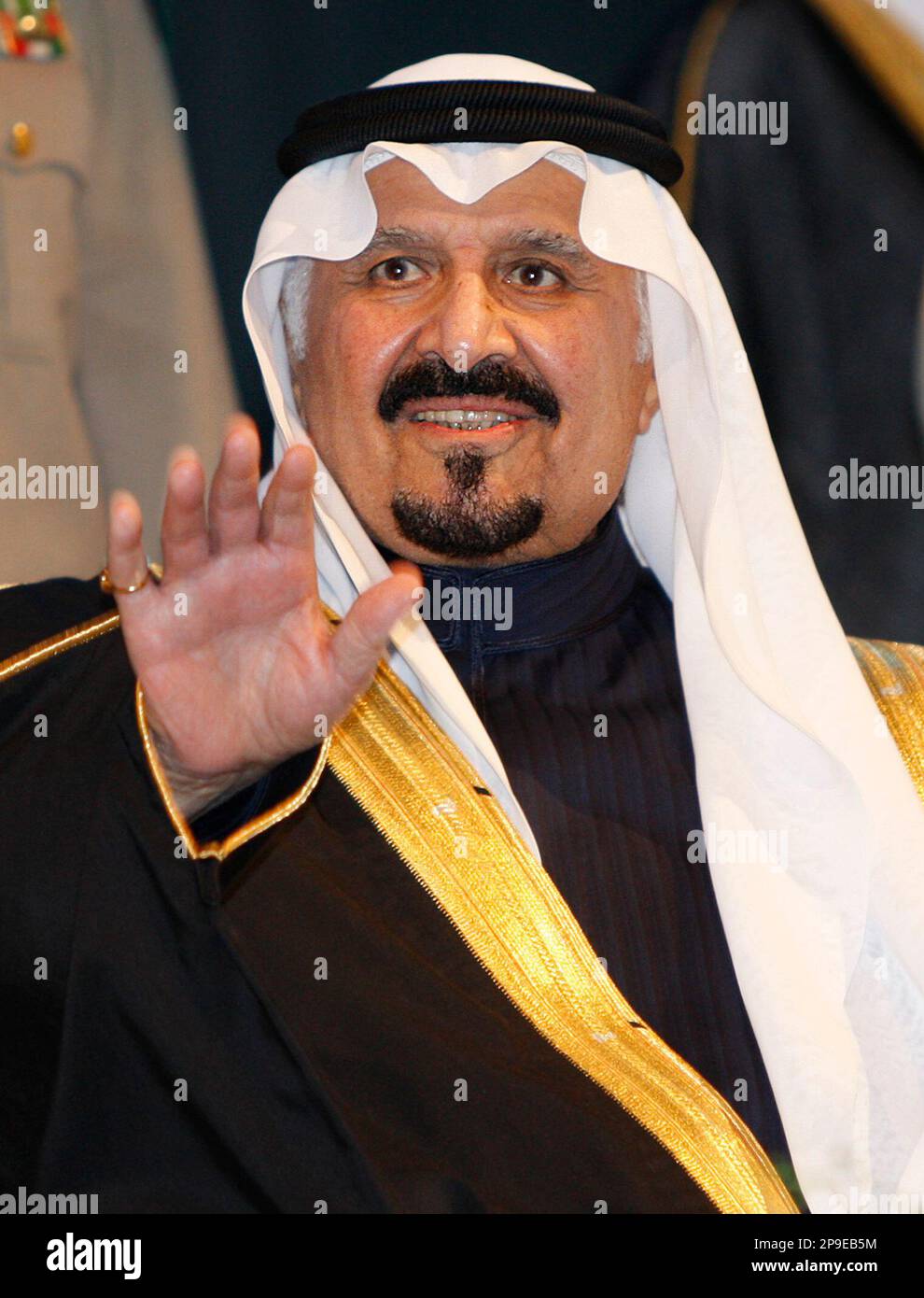 Saudi Arabia's Crown Prince Sultan bin Abdul Aziz waves as arrives at ...