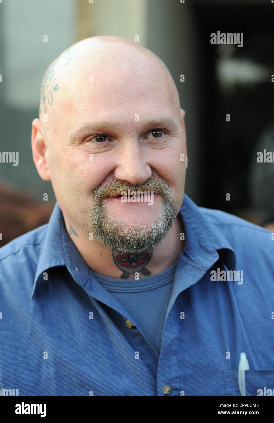 Ron Edwards, grand wizard of the Imperial Klans of America, speaks to ...