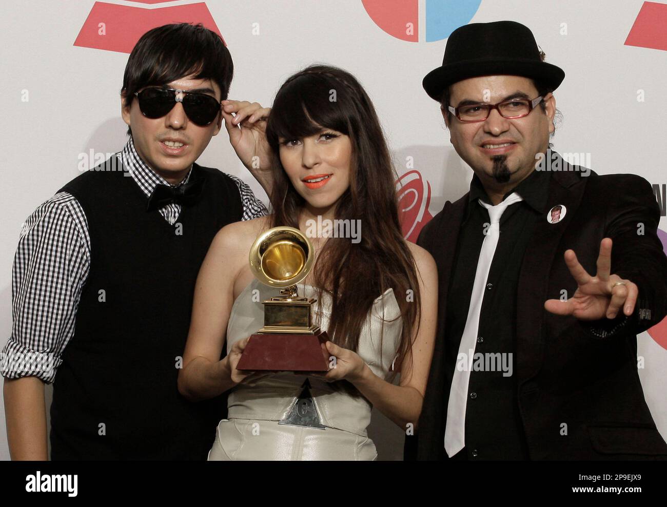 Belanova is seen with the best pop album by a duo or group with vocal ...