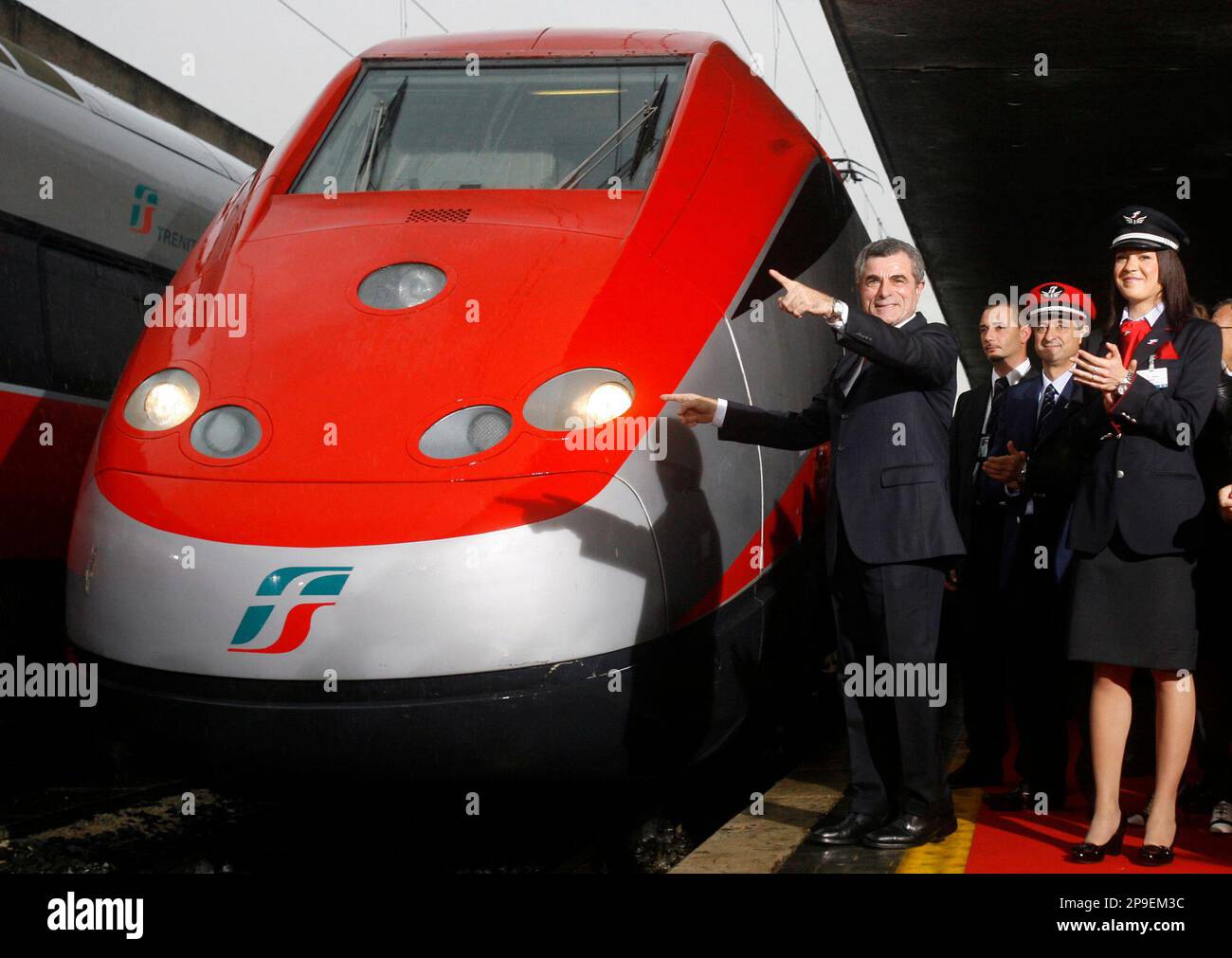 Trenitalia Italian Railways C.E.O Mauro Moretti presents Italian new ...