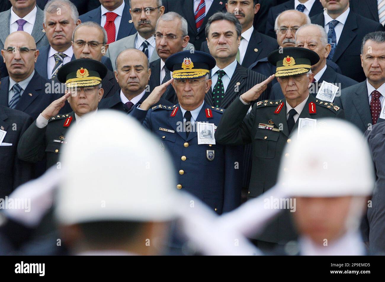 Turkish leaders, army commanders, family members and thousands of ...
