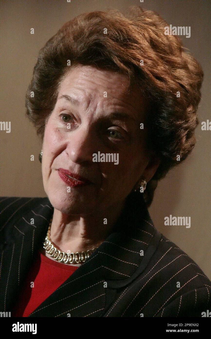 New York State Chief Judge Judith Kaye speaks during an interview after ...