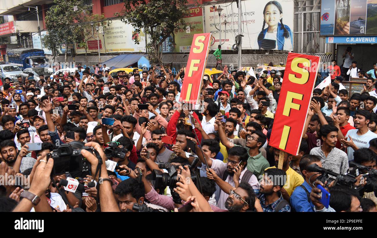 Kolkata, India. 10th Mar, 2023. Student's Federation of India (SFI ...