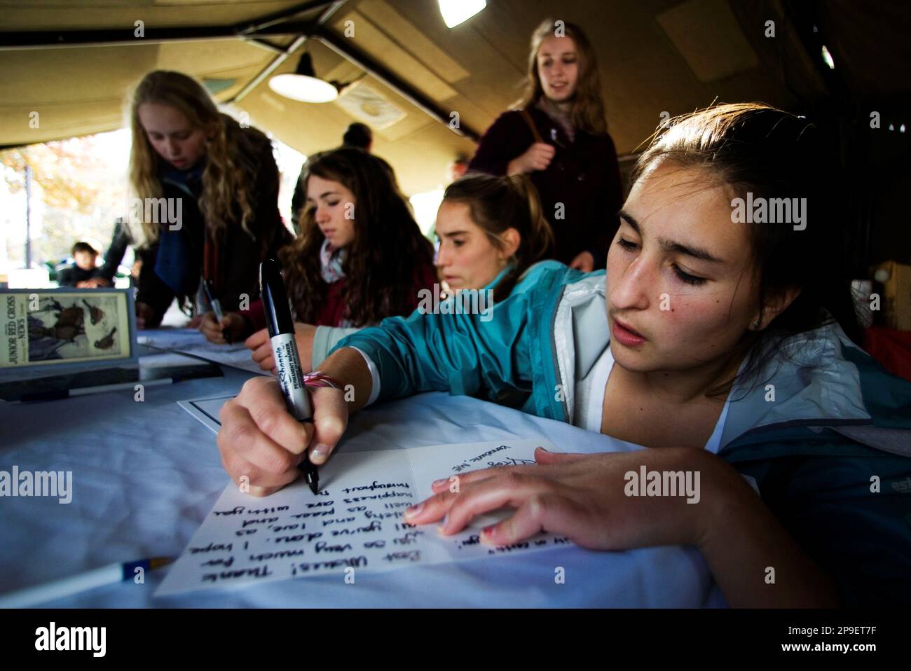 Taylor Vaughan, right to left, Jameson Spang, Margeaux Lavoie, Emmma ...