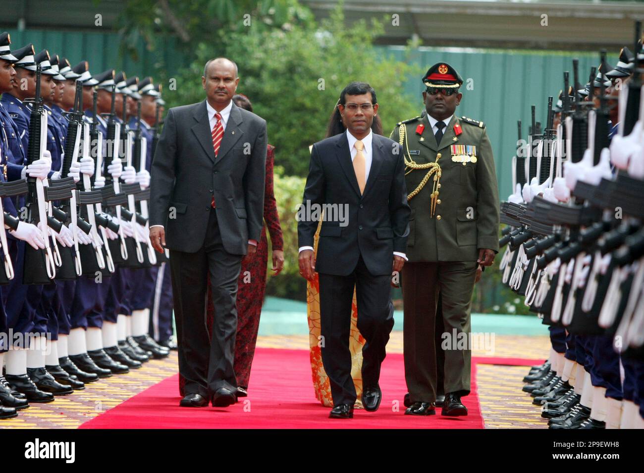 Maldives' first democratically elected president Mohamed Nasheed ...