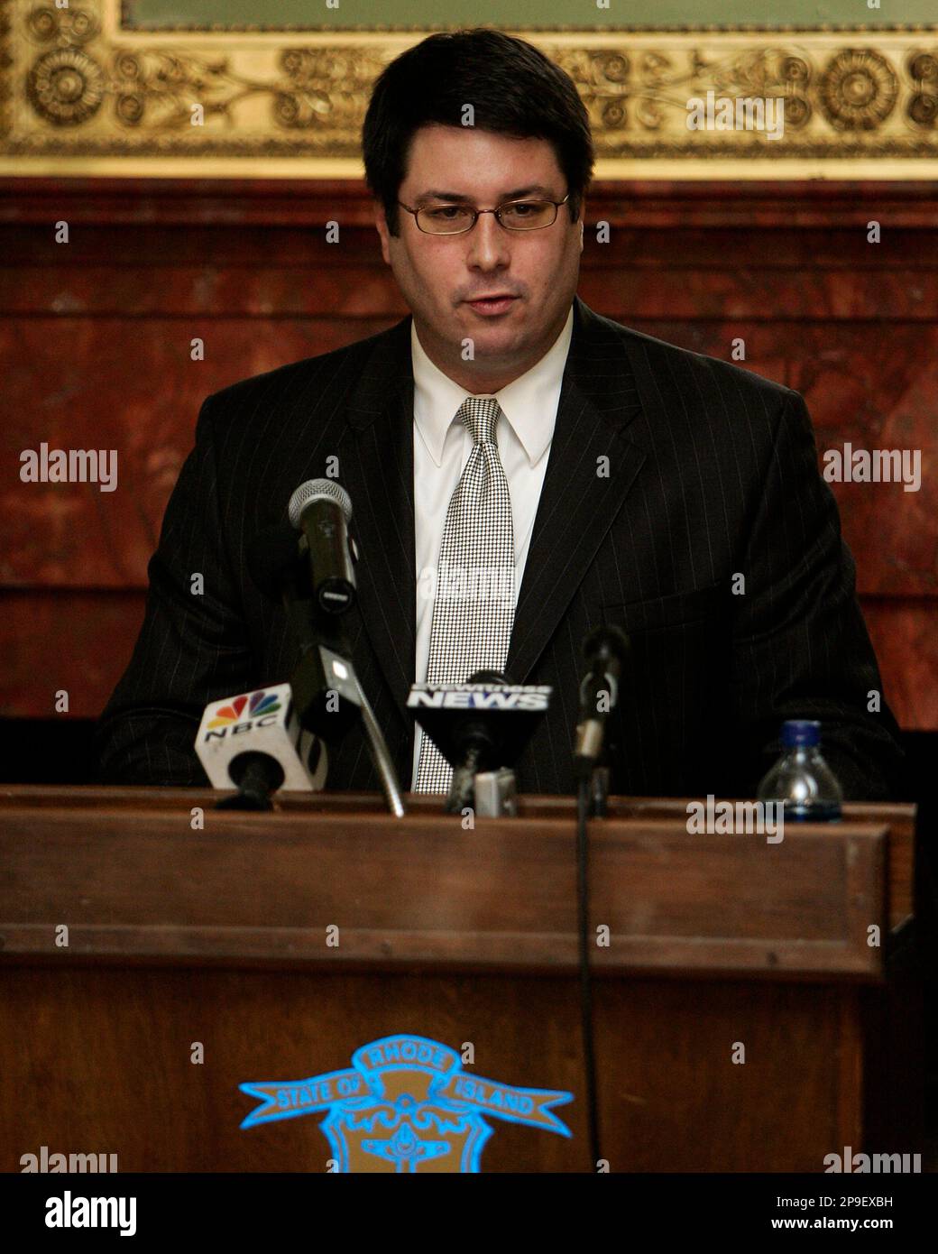 Newly elected Senate Majority Leader Dan Connors of Cumberland R.I ...