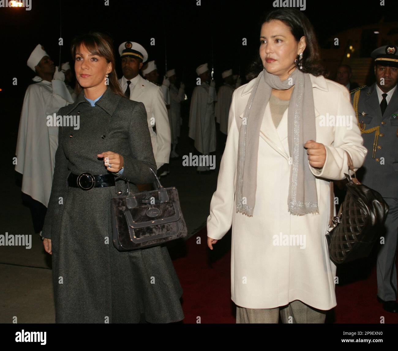 Morocco's Princess Lalla Meriyem right and Denmark's Princess Marie ...