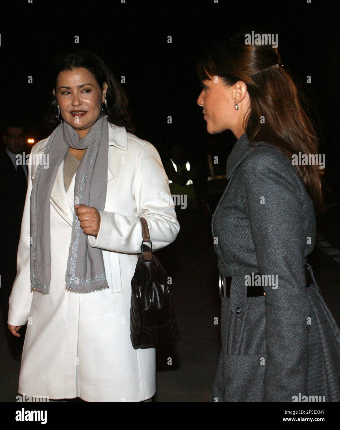 Morocco's Princess Lalla Meriyem left and Denmark's Princess Marie ...