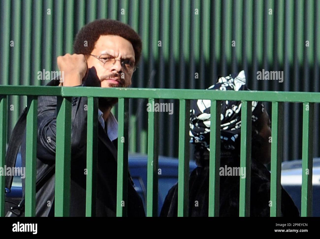 Nelson Lumumba Lee, left, grandson of Miriam Makeba, the South African ...