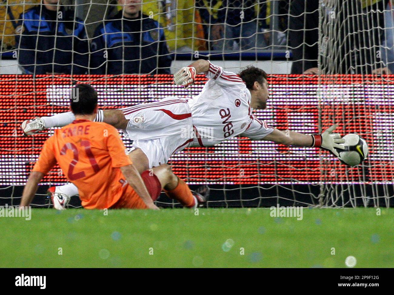 Fenerbahce's Serkan Senturk, not pictured, scores his team's second ...
