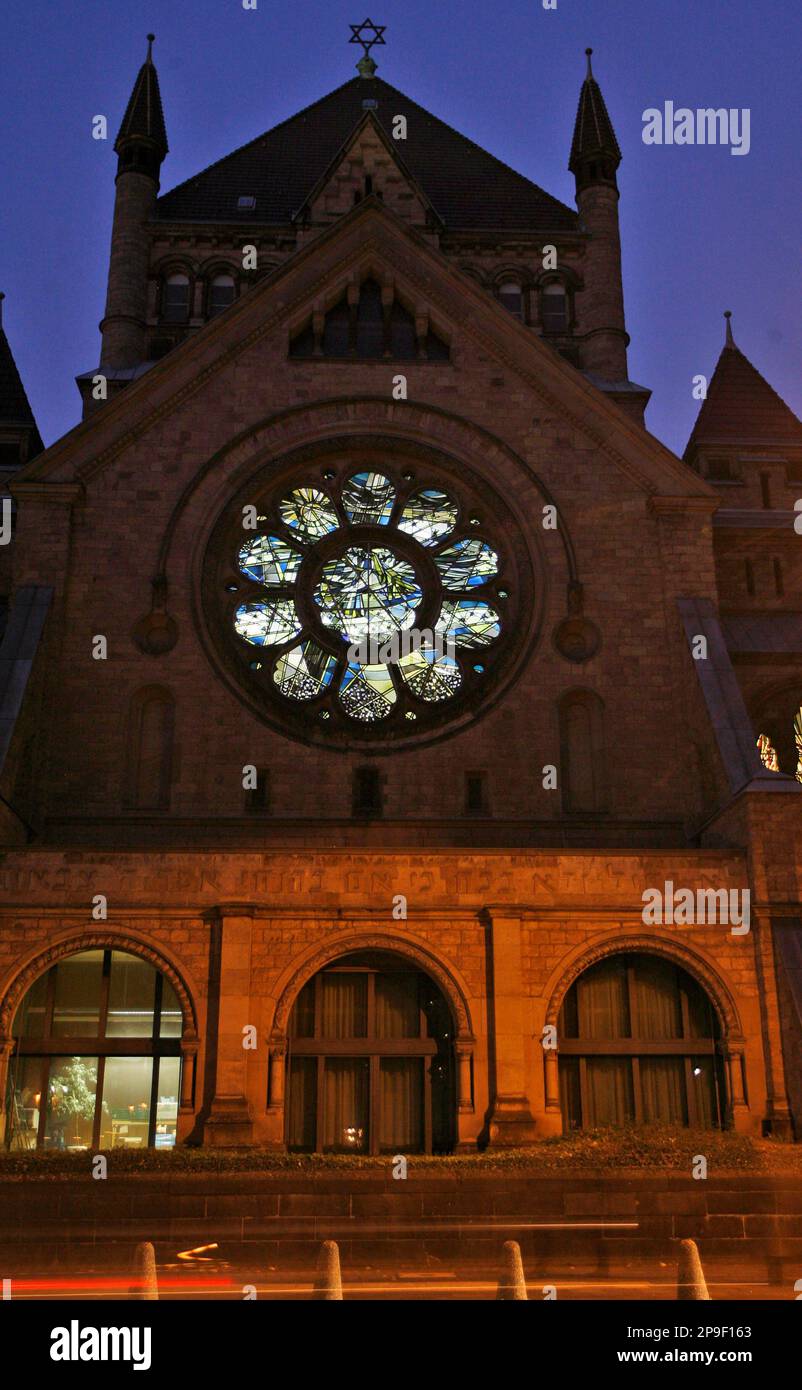 Die Koelner Synagoge ist am Sonntag. 9. November 2008 in Koeln zur ...