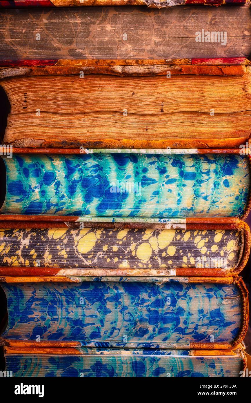Beautiful Rare Books Stock Photo - Alamy