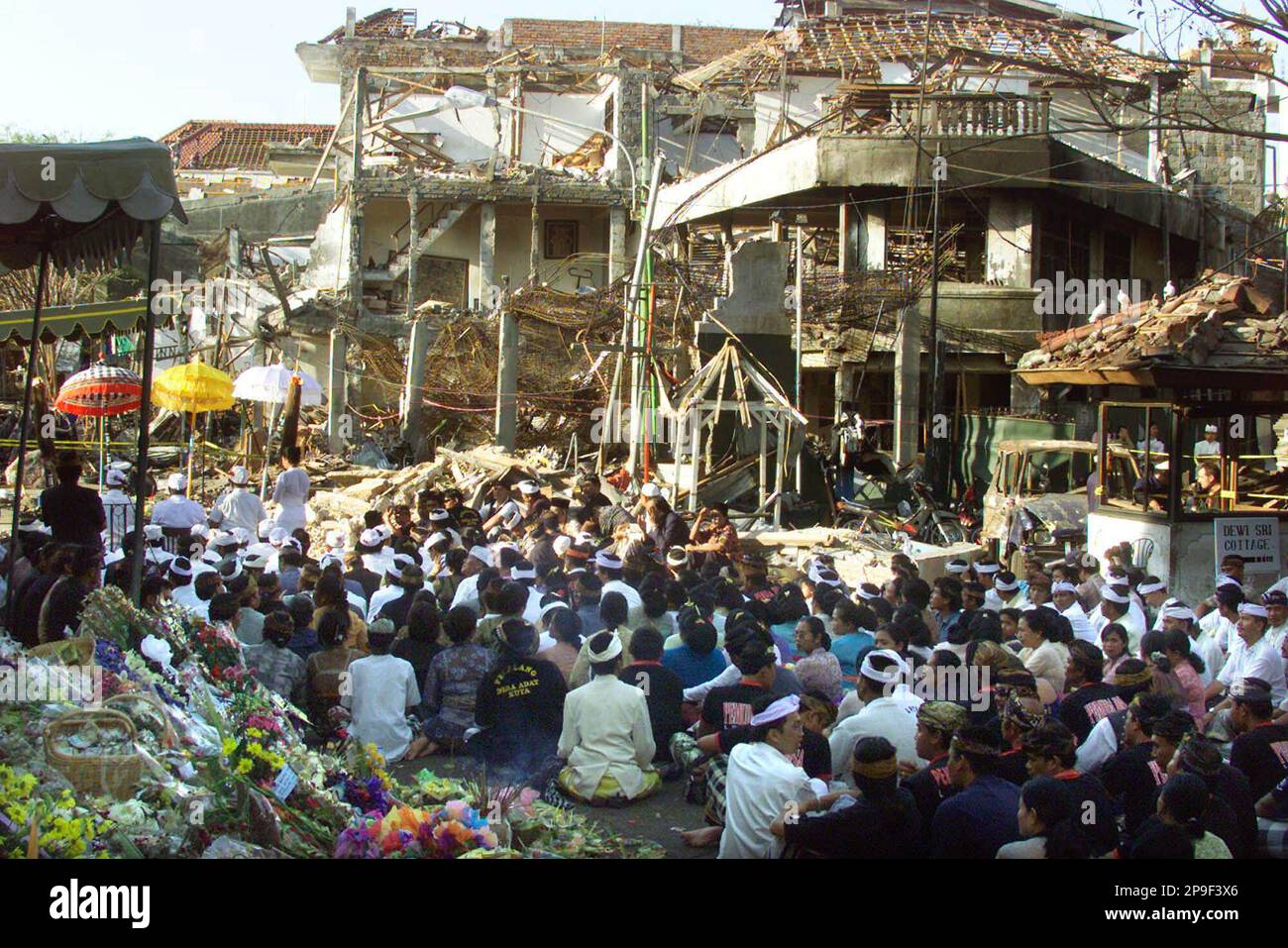 In this Oct. 18, 2002 file photo, Balinese offer prayers for the ...