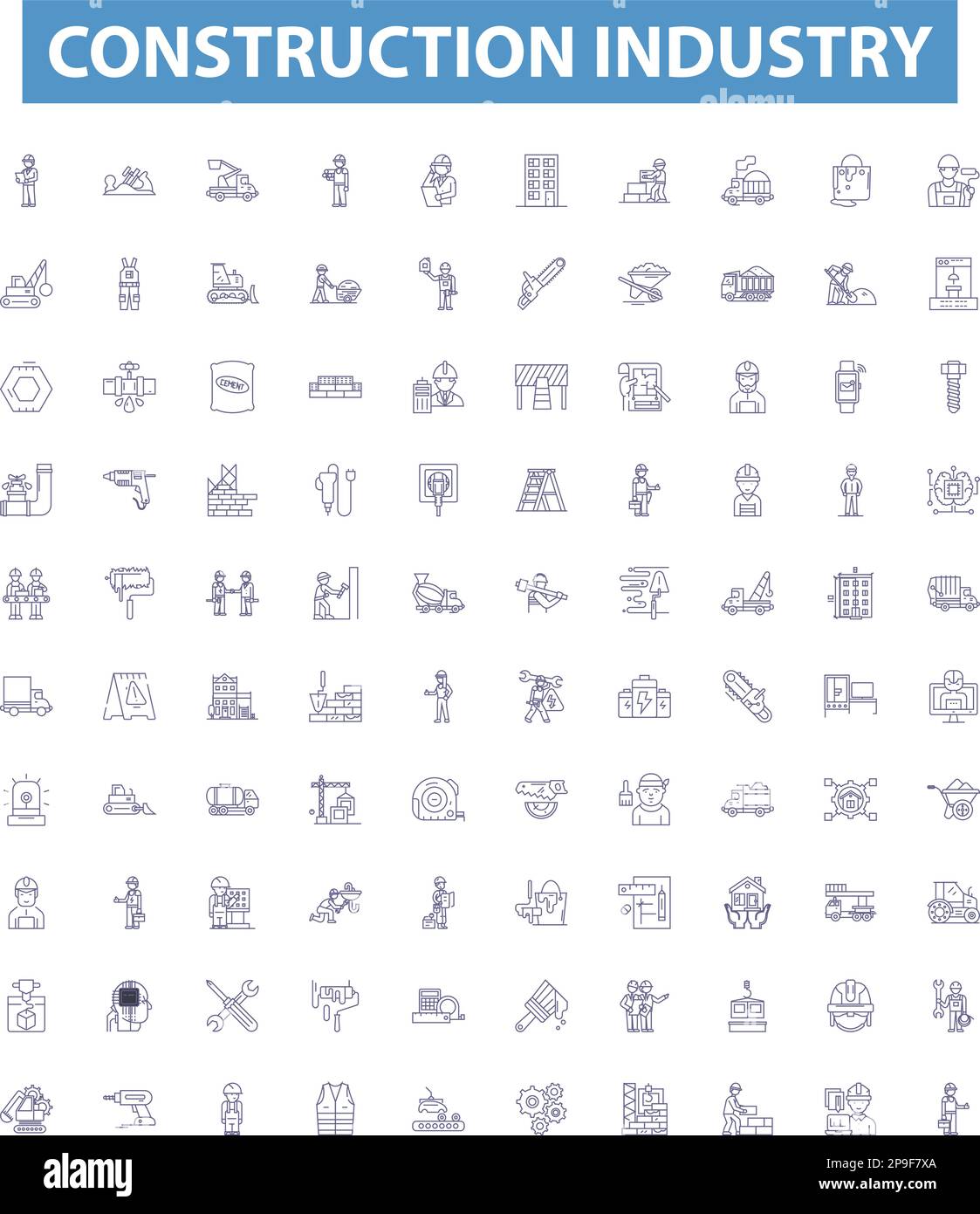 Construction industry line icons, signs set. Build, Architecture ... Construction industry line icons, signs set. Build, Architecture ...