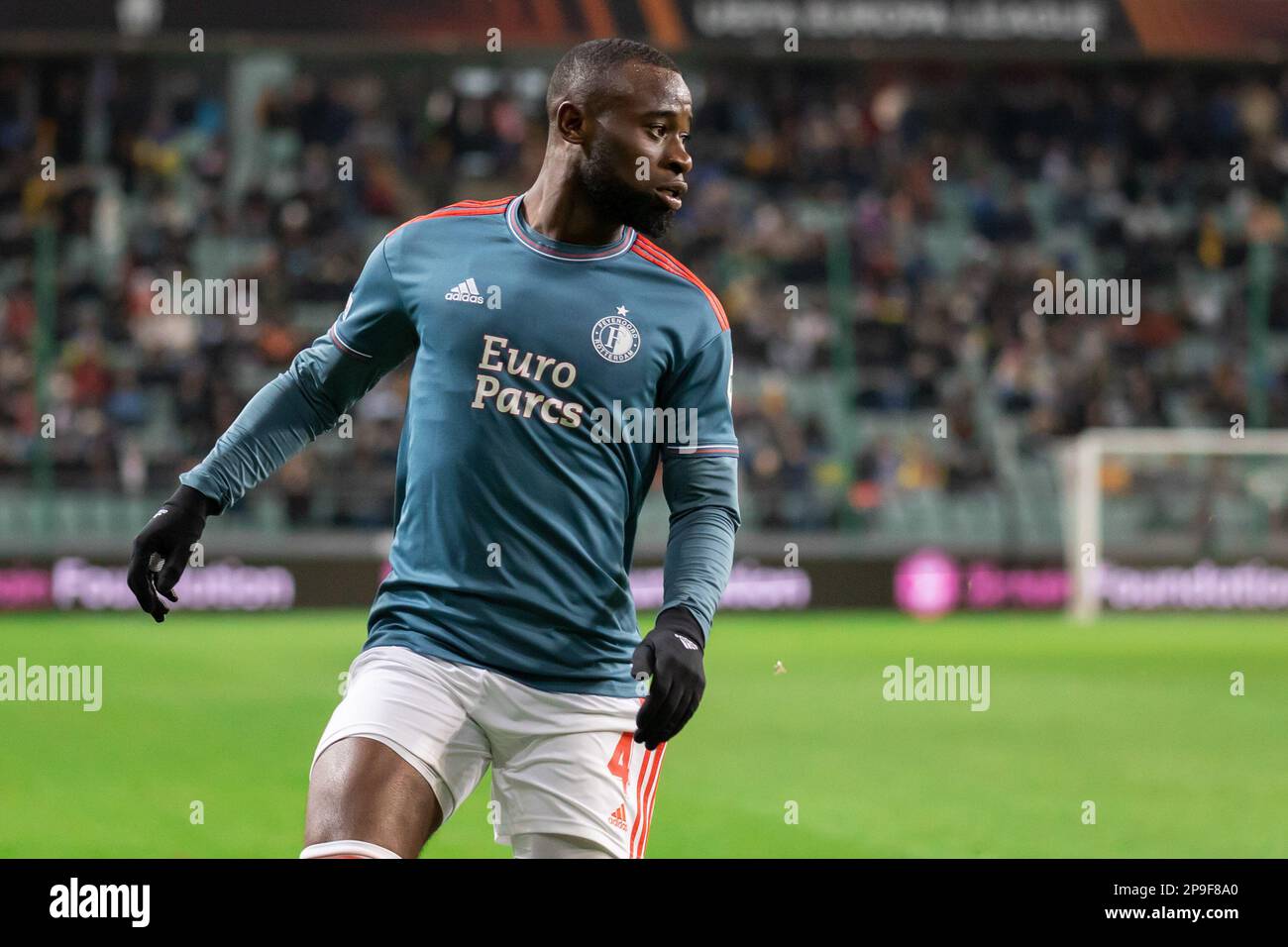 Warsaw, Poland. 09th Mar, 2023. Lutsharel Geertruida of Feyenoord seen ...