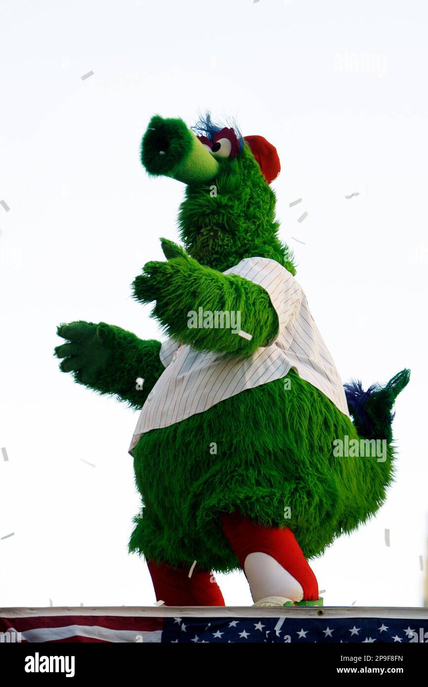 ** ADVANCE FOR SUNDAY, NOV. 9 ** The Philadelphia Phillies mascot the ...