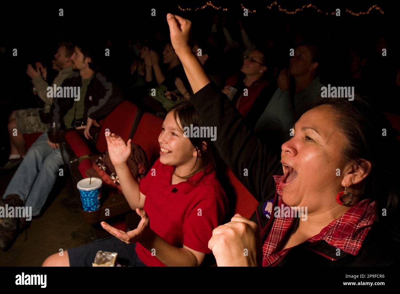 LuAnn Thompson, right, and her son Kole Thompson, second from right ...