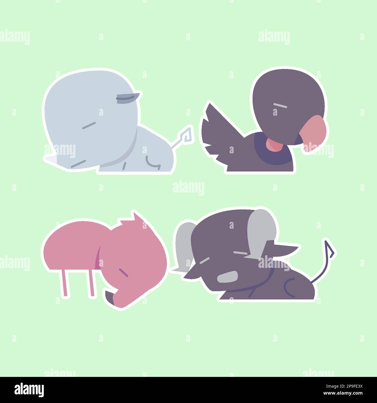 Zebra giraffe pig horse Stock Vector Images - Alamy