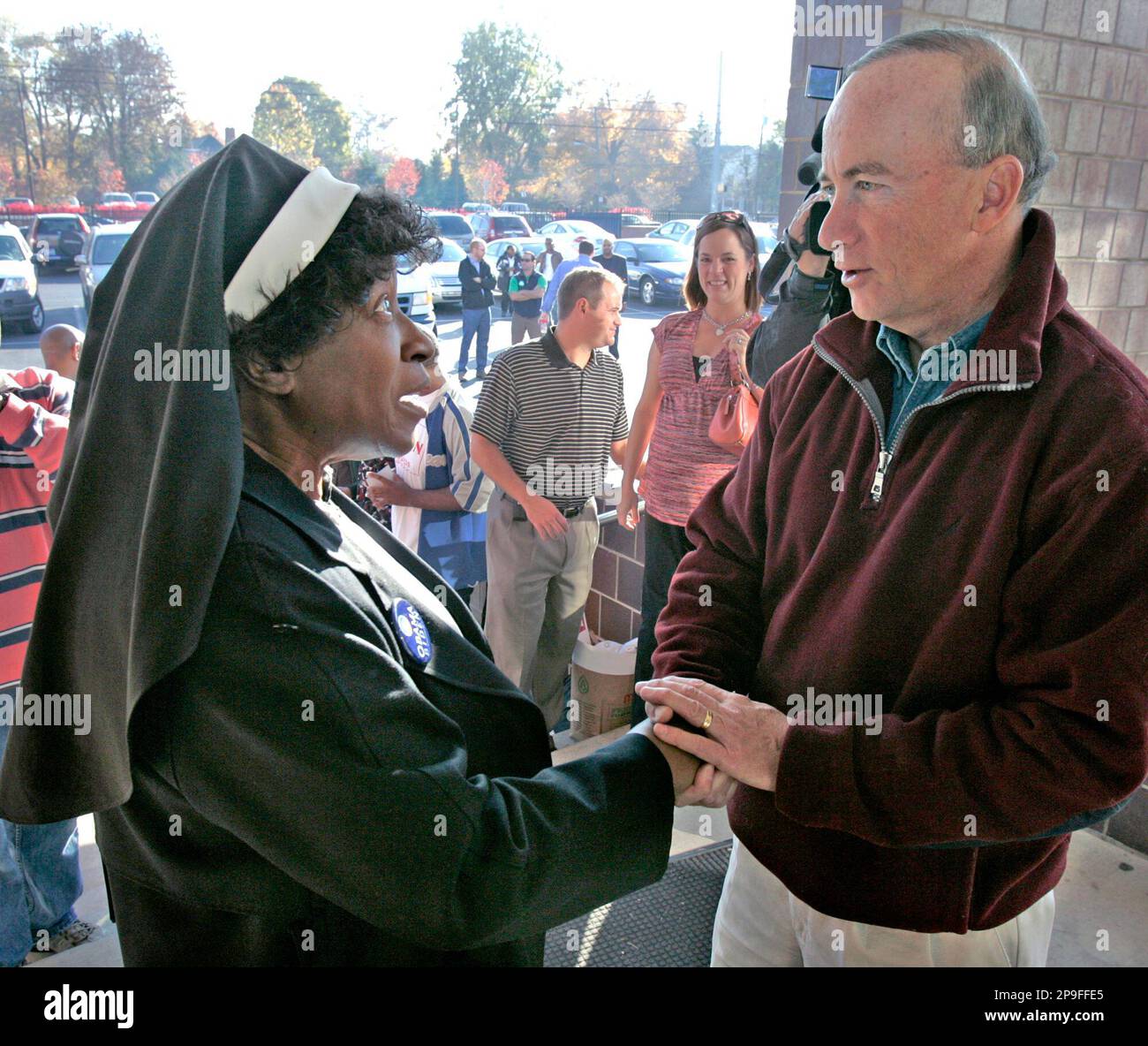 An Obama supporter, Sister Sue Jenkins declares to Indiana Gov. Mitch ...