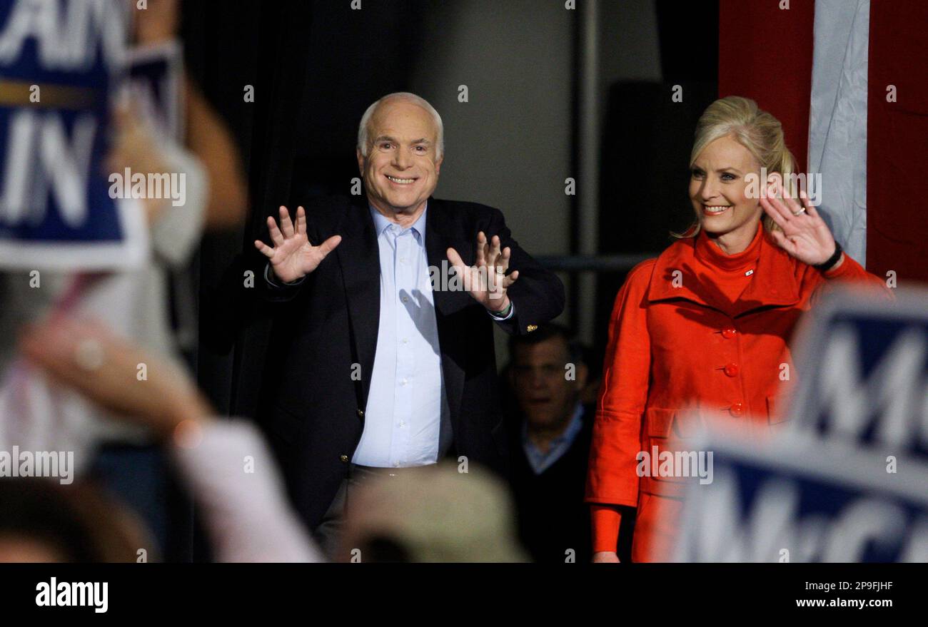 Republican presidential candidate Sen. John McCain, R-Ariz., and his ...