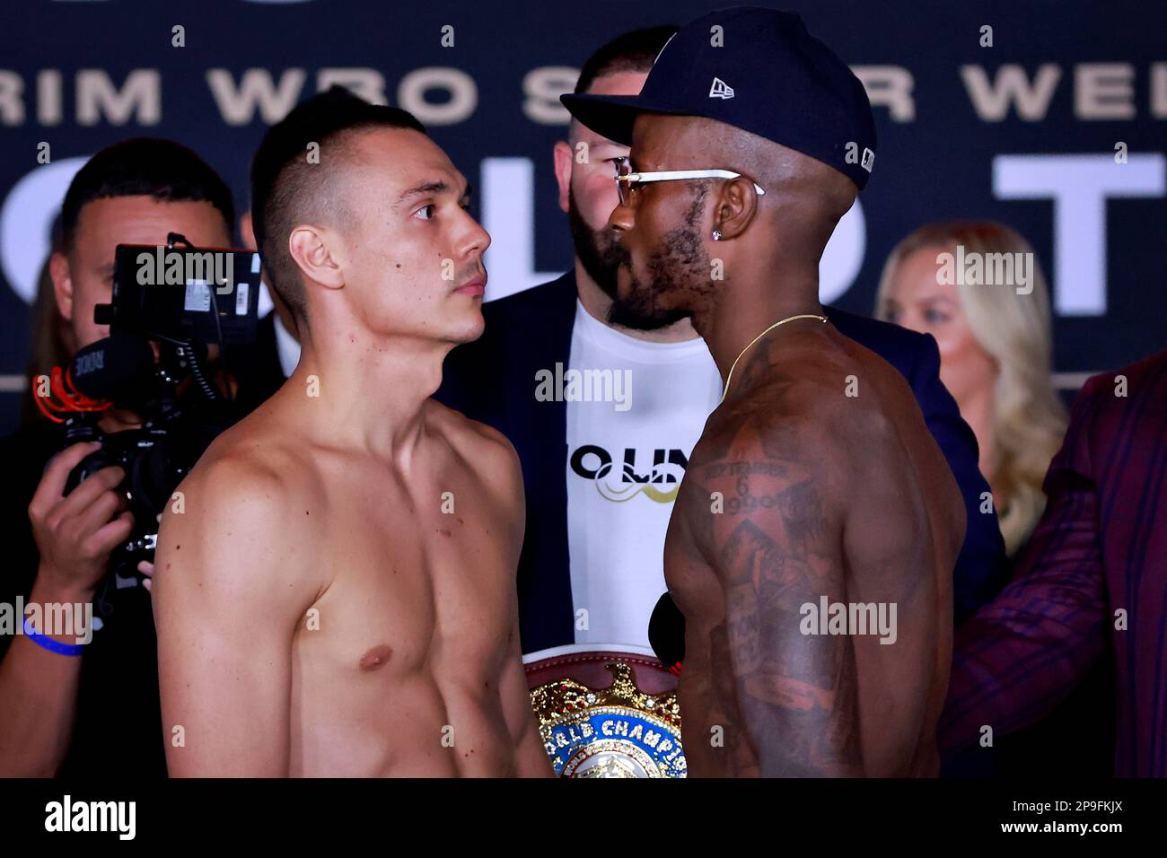 Australian boxer Tim Tszyu and United States boxer Tony Harrison face ...