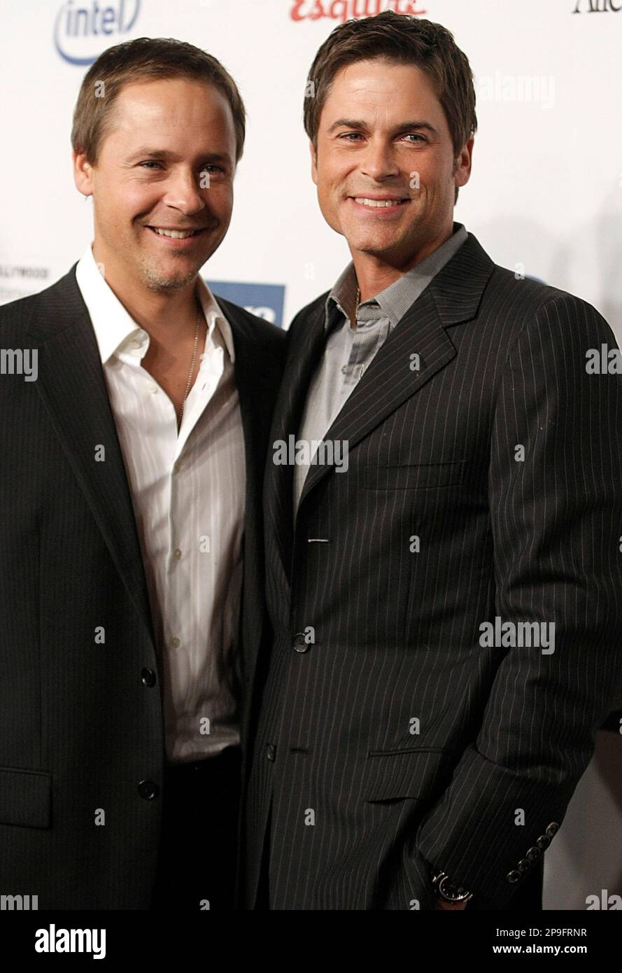 Actor Rob Lowe, right, and his brother, actor Chad Lowe pose on the ...