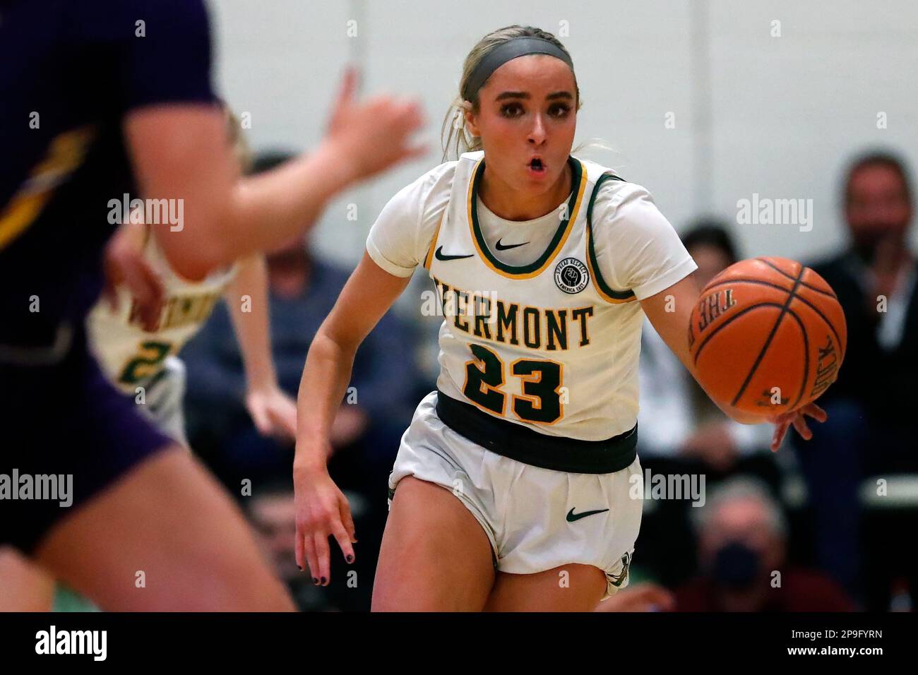 Vermont's Emma Utterback (23) plays against Albany during the second ...