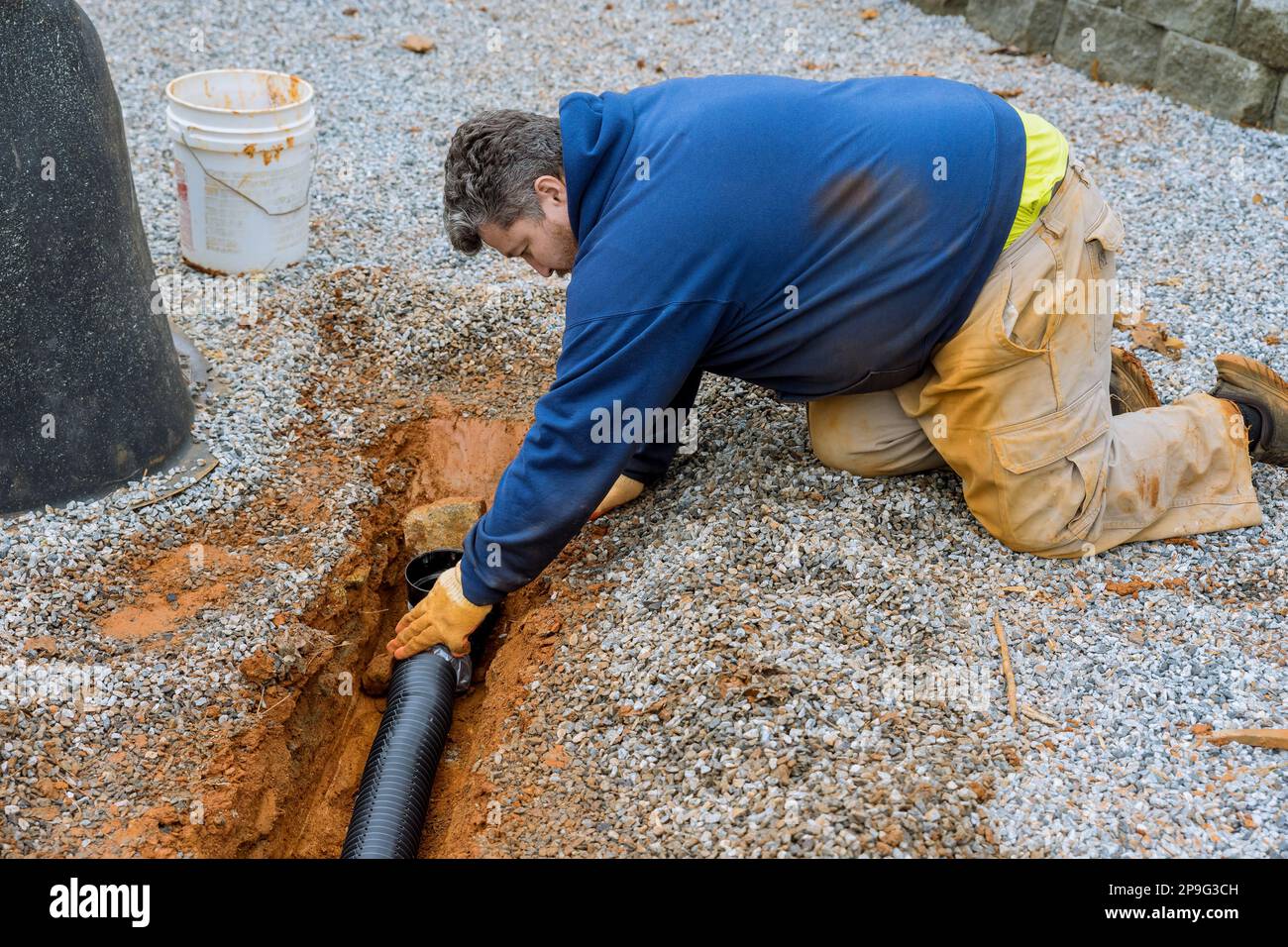 Drainage pipe used collect rainwater hi-res stock photography and ...
