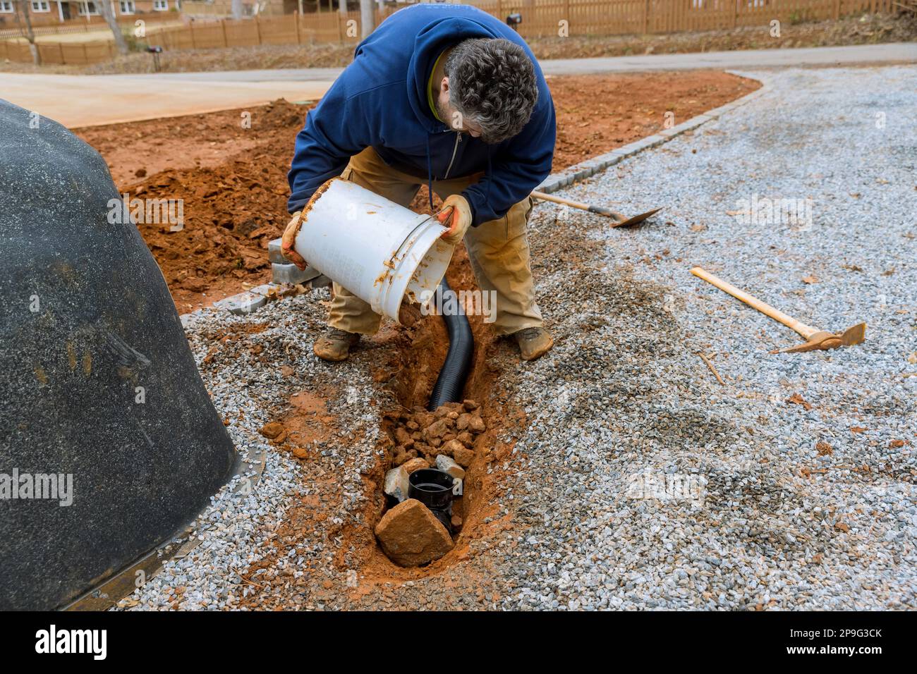 Well designed drainage system installation of drainage pipe ensures ...