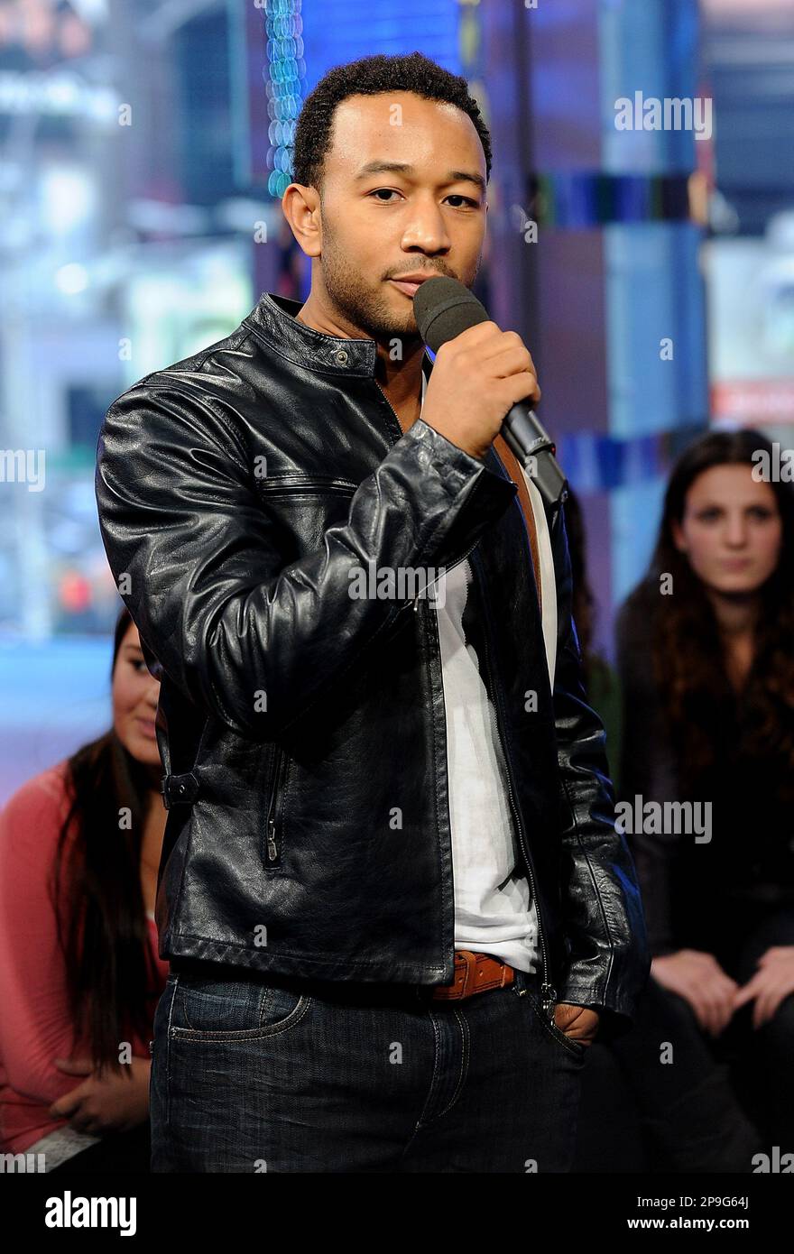 Singer John Legend makes an appearance on MTV's "Total Request Live" on ...
