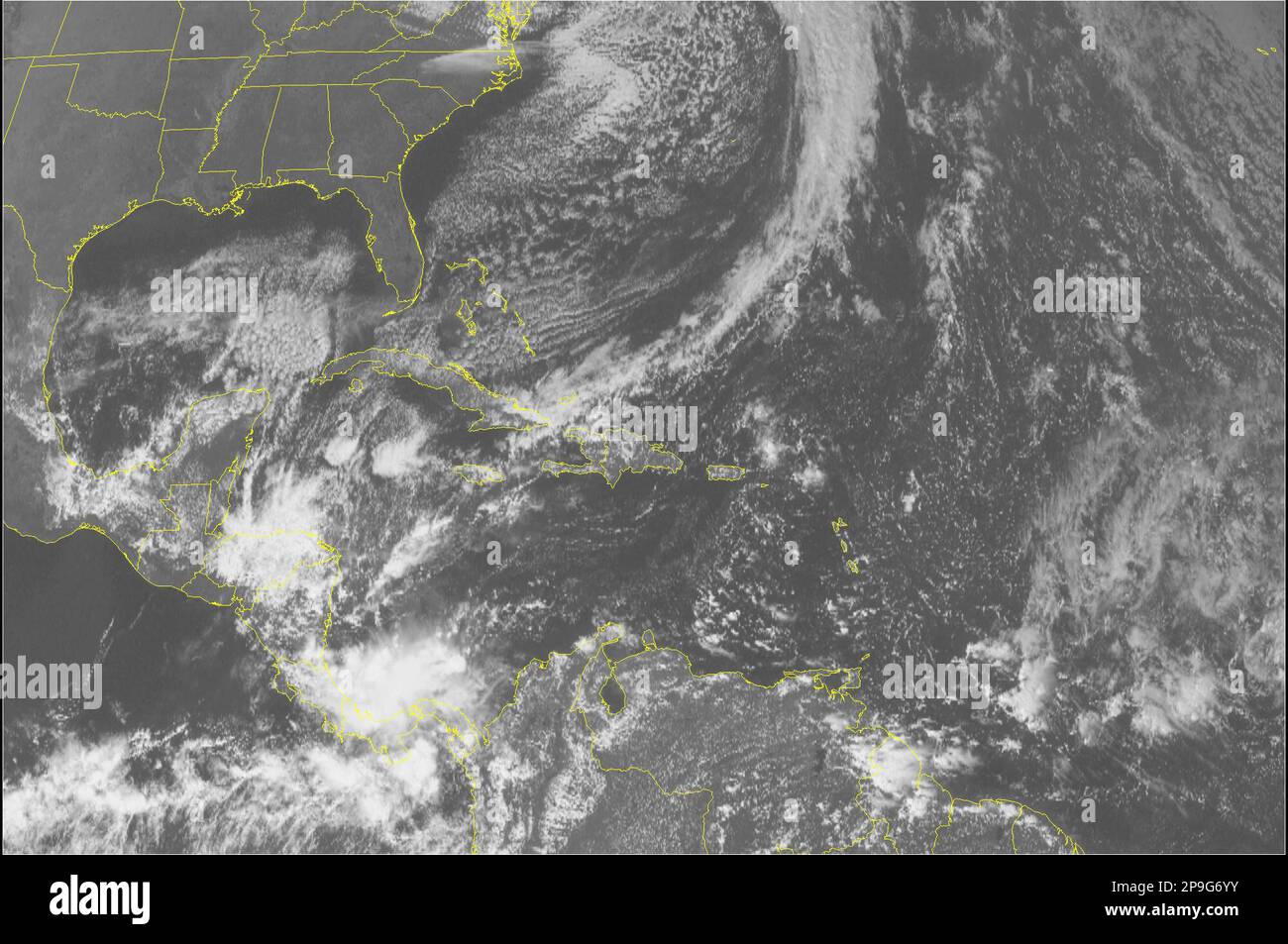 This NOAA satellite image taken Wednesday, Oct. 29, 2008 at 1:15 PM EDT ...