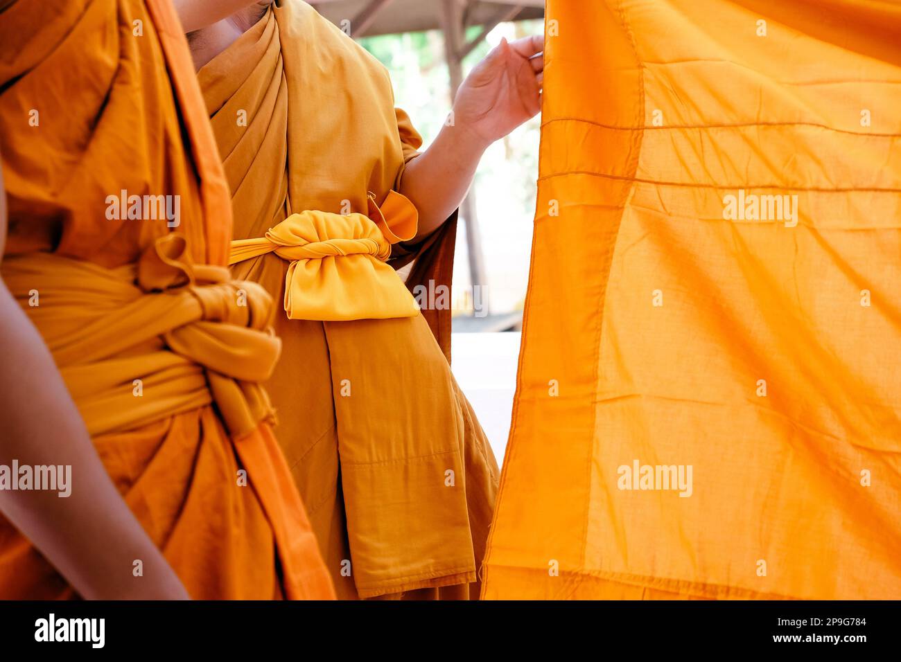 Image of ordination ceremony in buddhism Stock Photo - Alamy