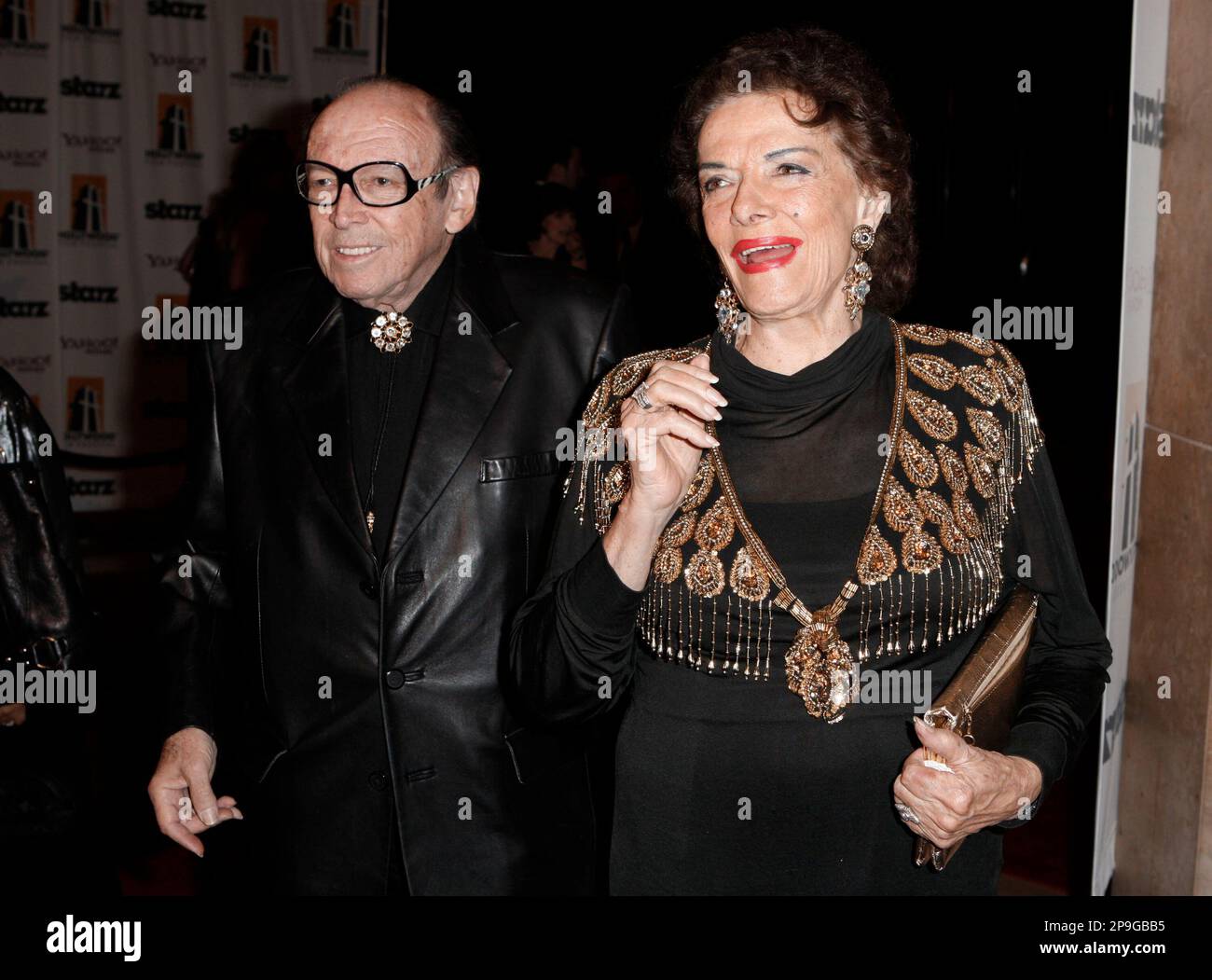 Actress Jane Russell and unidentified guest arrive at the Hollywood ...