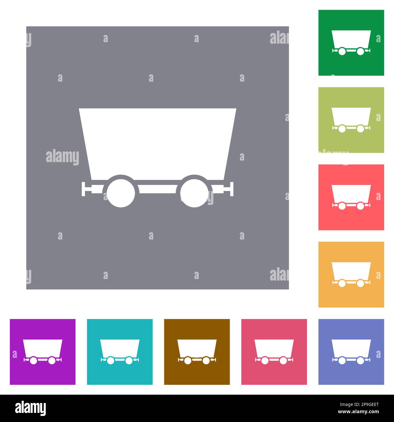 Square box wagon Stock Vector Images - Alamy