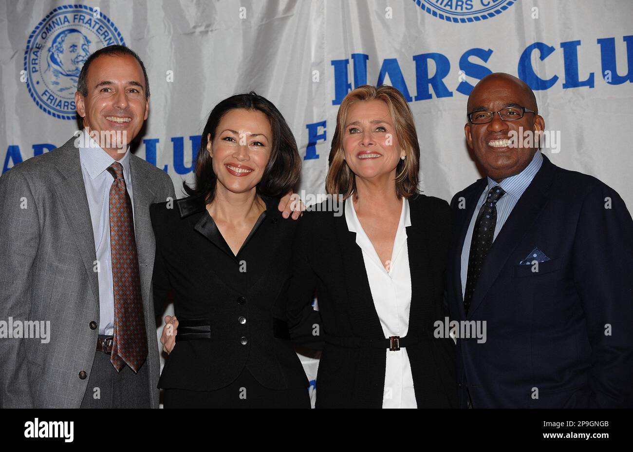 Co-hosts of the "Today Show", from left, Matt Lauer, Ann Curry ...