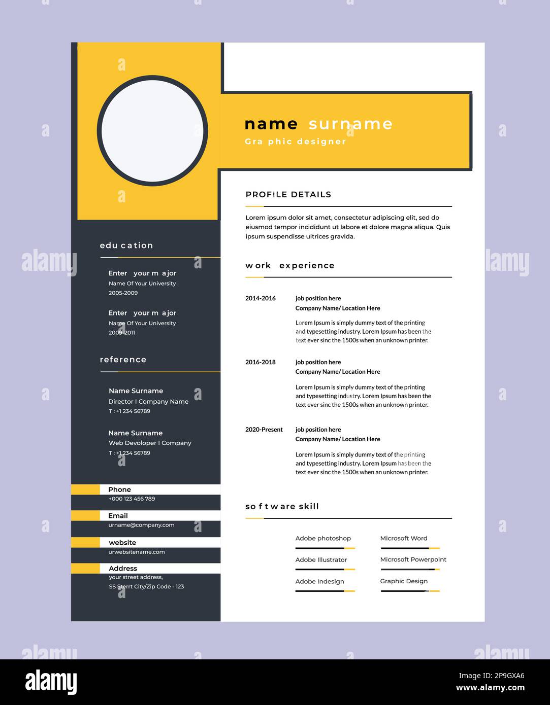 Curriculum background Stock Vector Images - Alamy