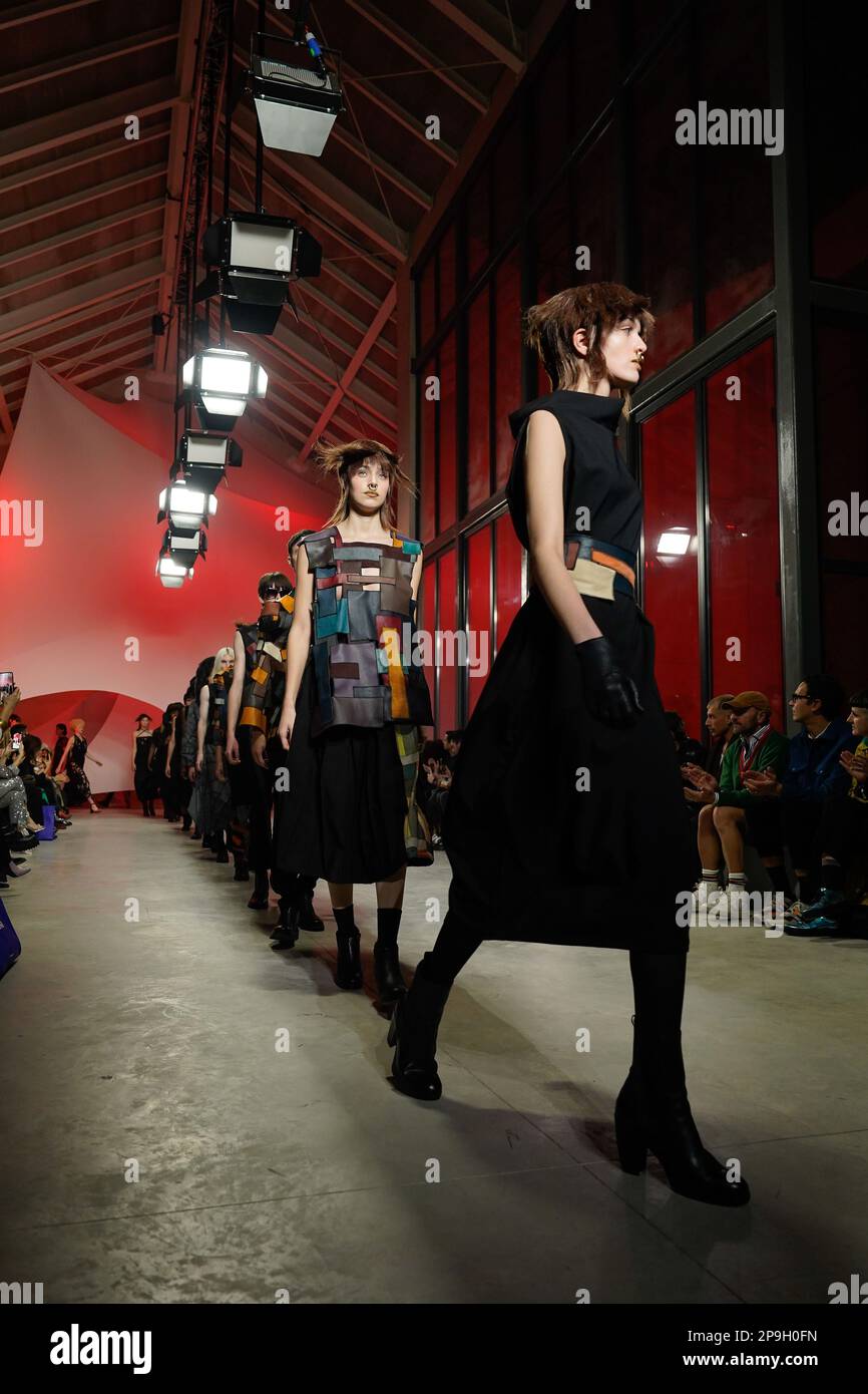 Lisbon, Portugal. 10th Mar, 2023. Models walk the runway during ...