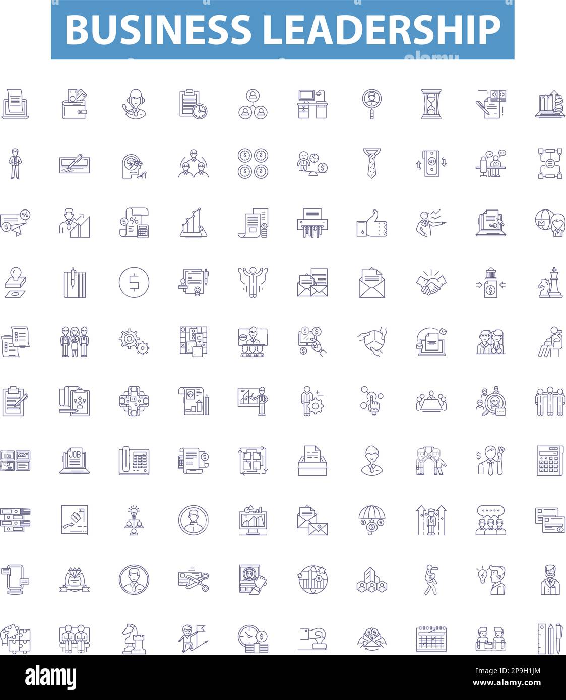 Business leadership line icons, signs set. Leadership, Business ... Business leadership line icons, signs set. Leadership, Business ...
