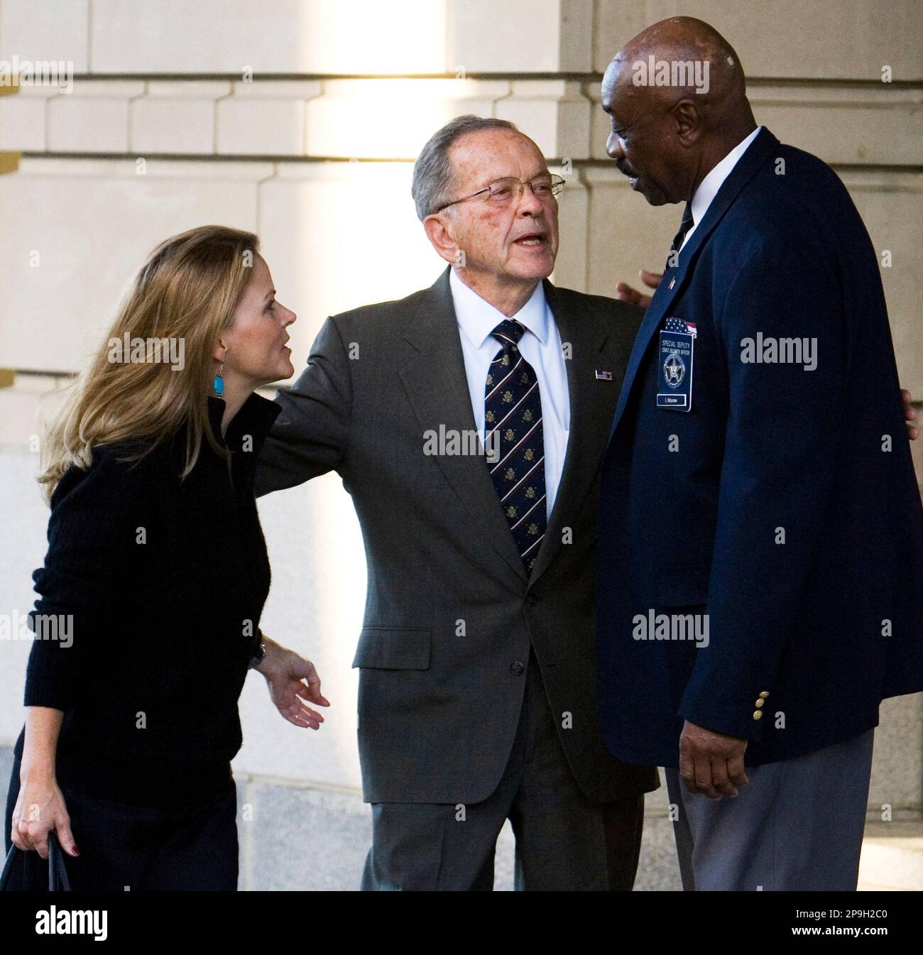 Sen. Ted Stevens, R-Alaska, center and and his daughter Beth Stevens ...
