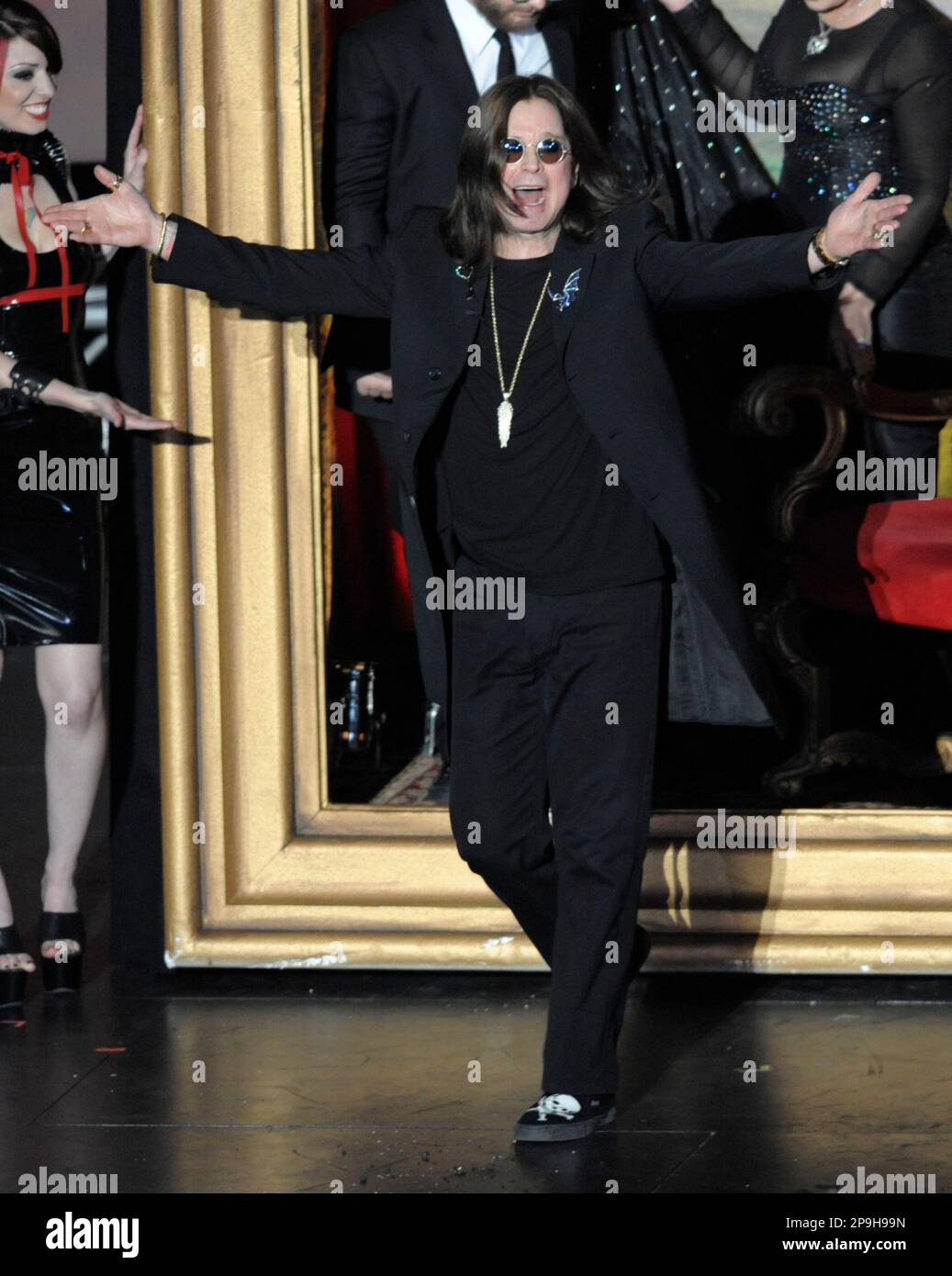 Ozzy Osbourne is seen on stage at the Scream Awards on Saturday Oct. 18 ...