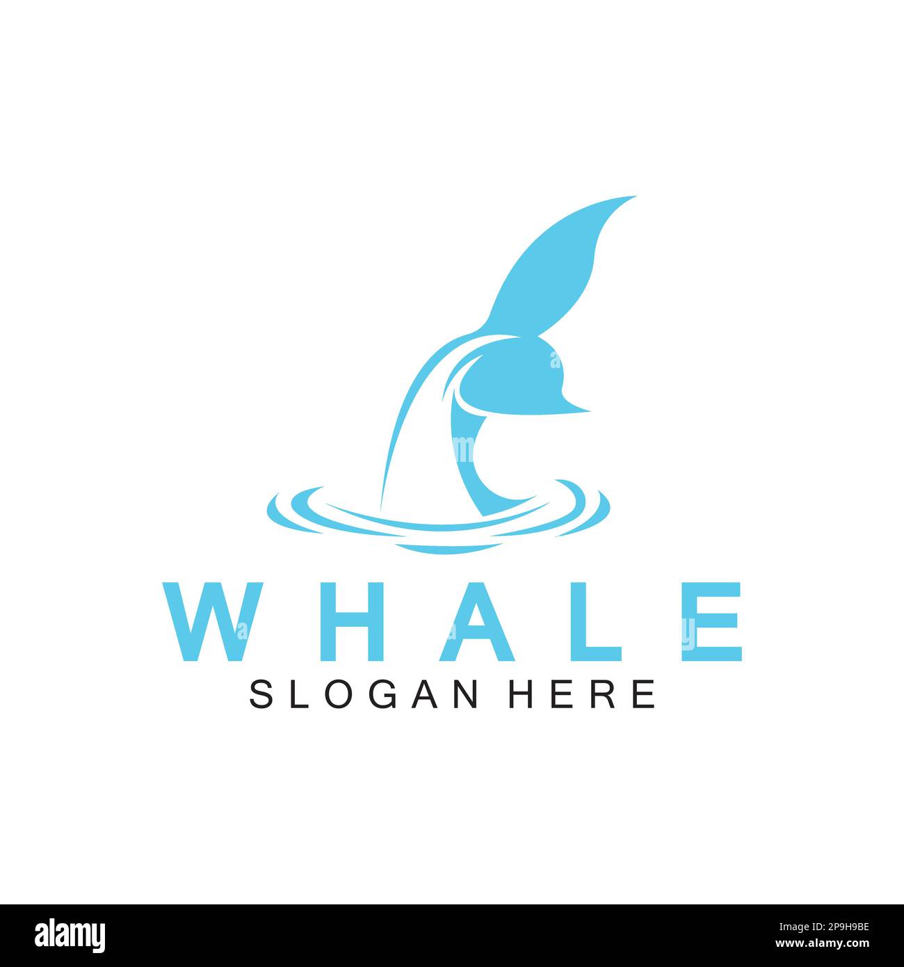 whale tail logo vector illustration design. Whale tail graphic icon ...
