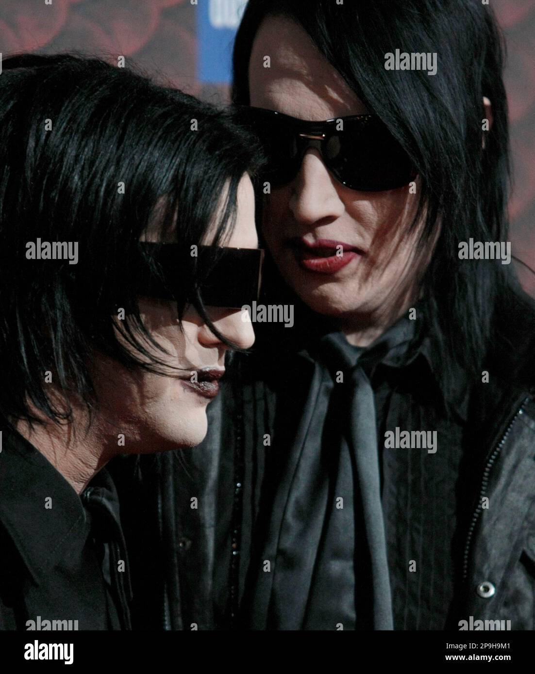 Twiggy Ramirez, left, and Marilyn Manson, arrive at the Scream Awards ...