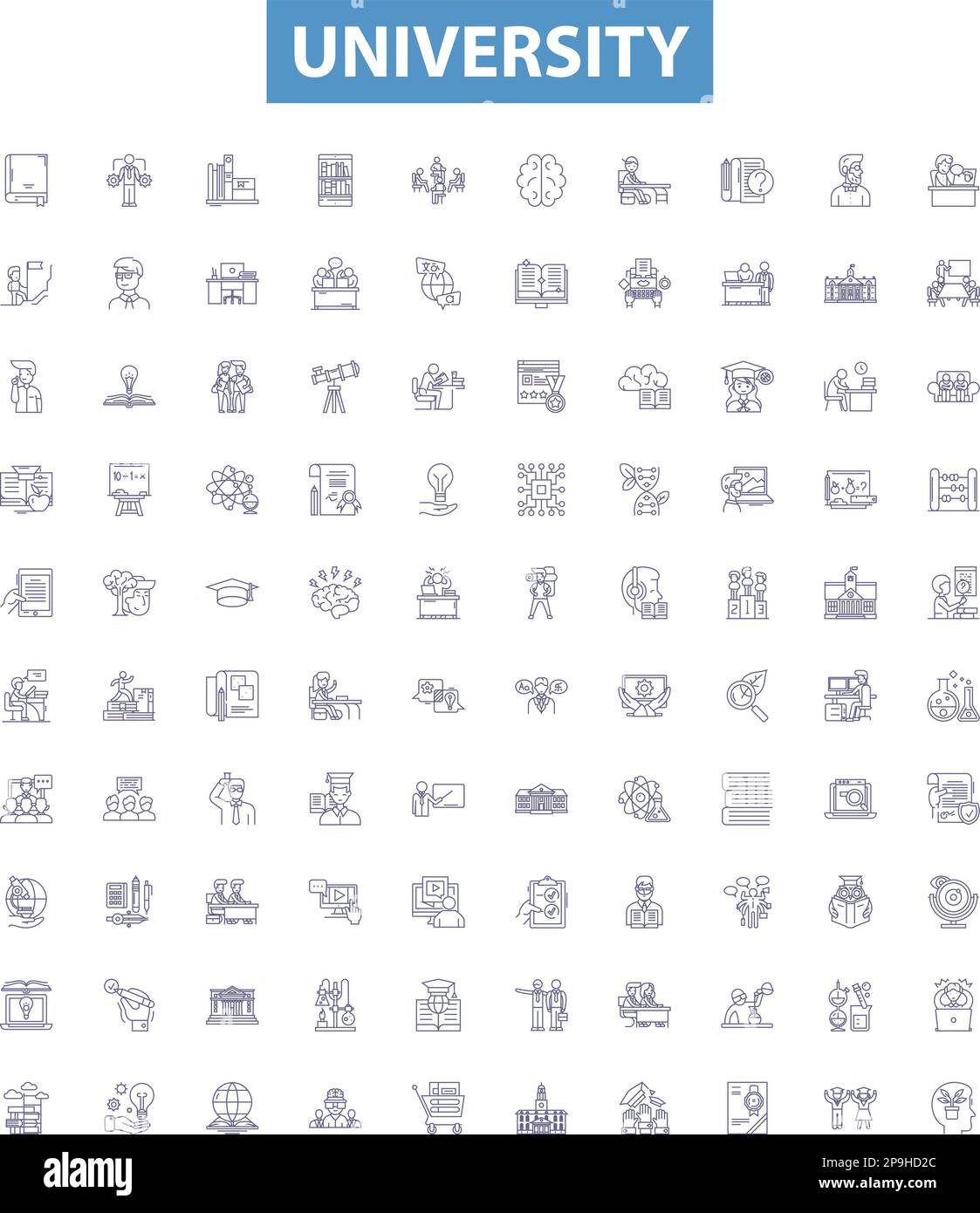 University outline icons collection. University, College, Institution ... University outline icons collection. University, College, Institution ...