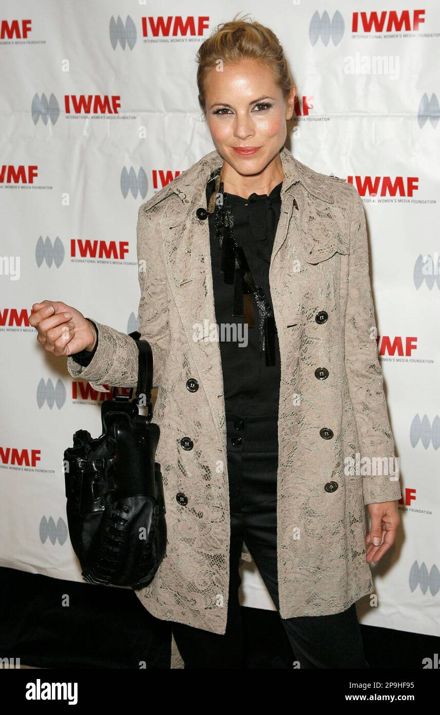 Actress Maria Bello arrives at the International Women's Media ...