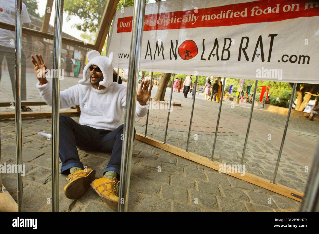 Indian model and actor Milind Soman poses during a campaign against ...