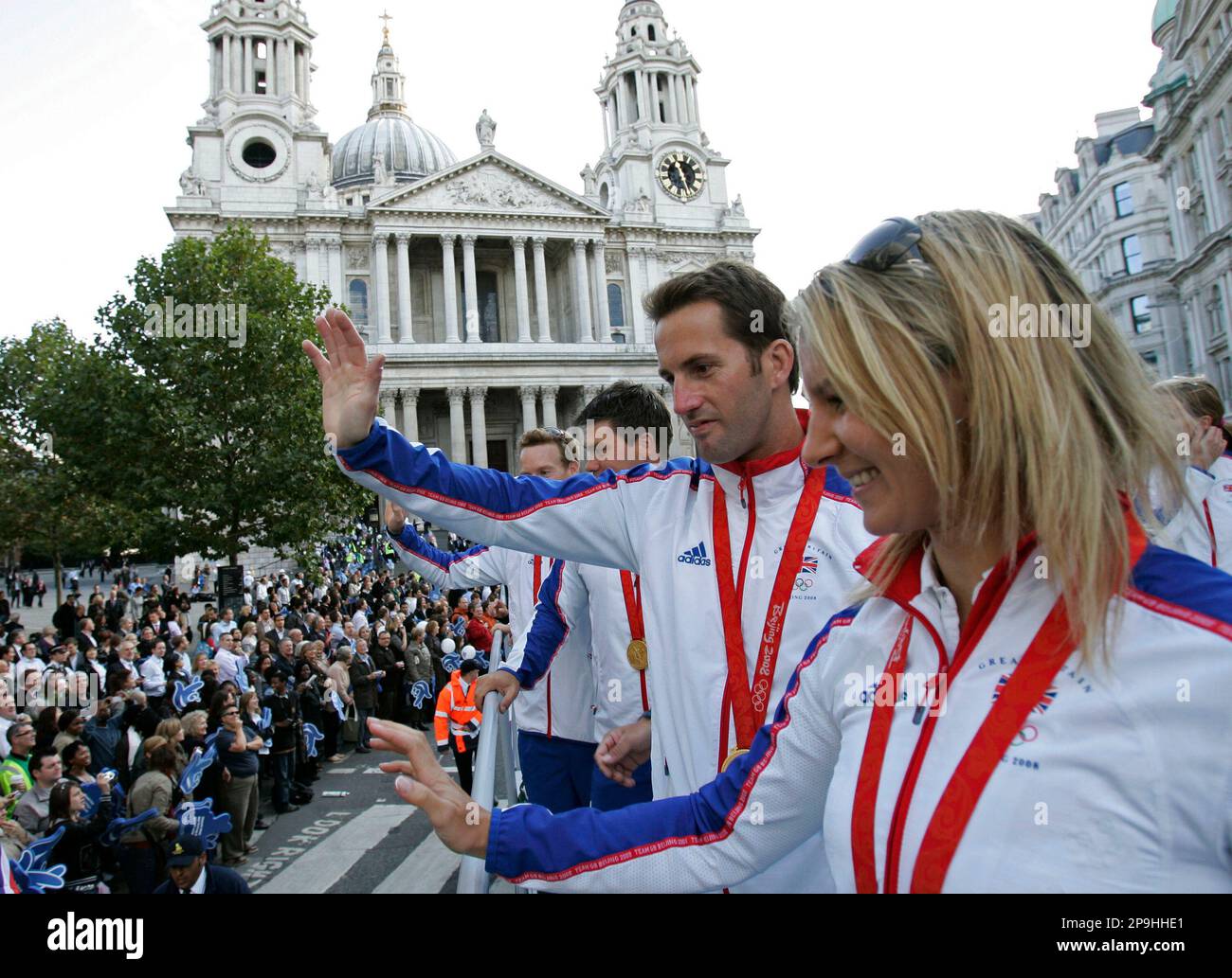 British Olympic bronze medallist in RS:X sailing, Bryony Shaw, right ...