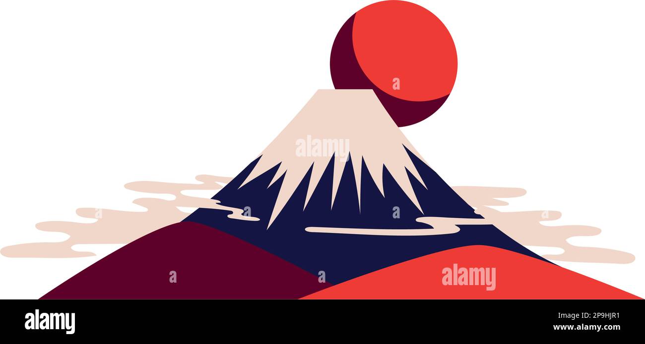 japanese Mount Fuji icon Stock Vector Image & Art - Alamy